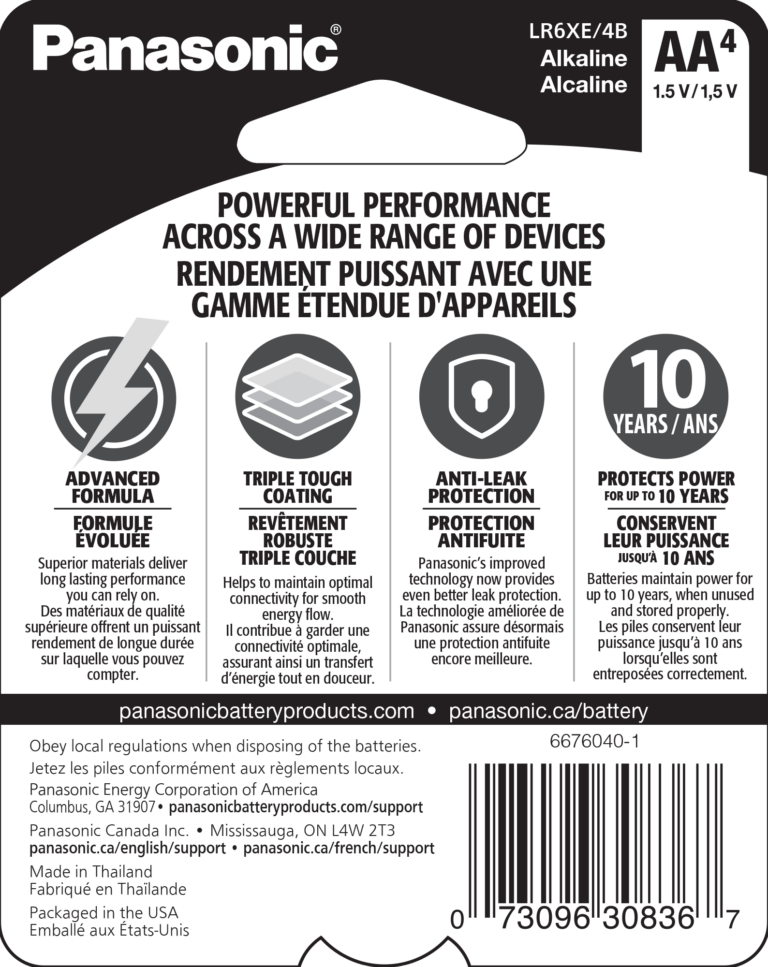 Platinum Power Alkaline - Panasonic Battery Products | Panasonic ...