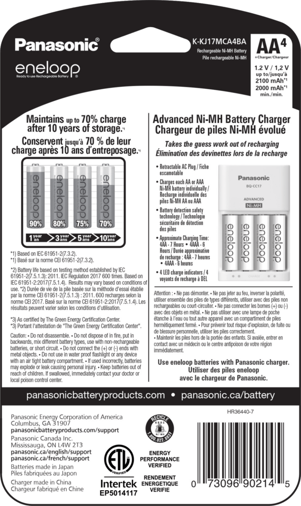 eneloop Combo Packs - Panasonic Battery Products | Panasonic Battery ...